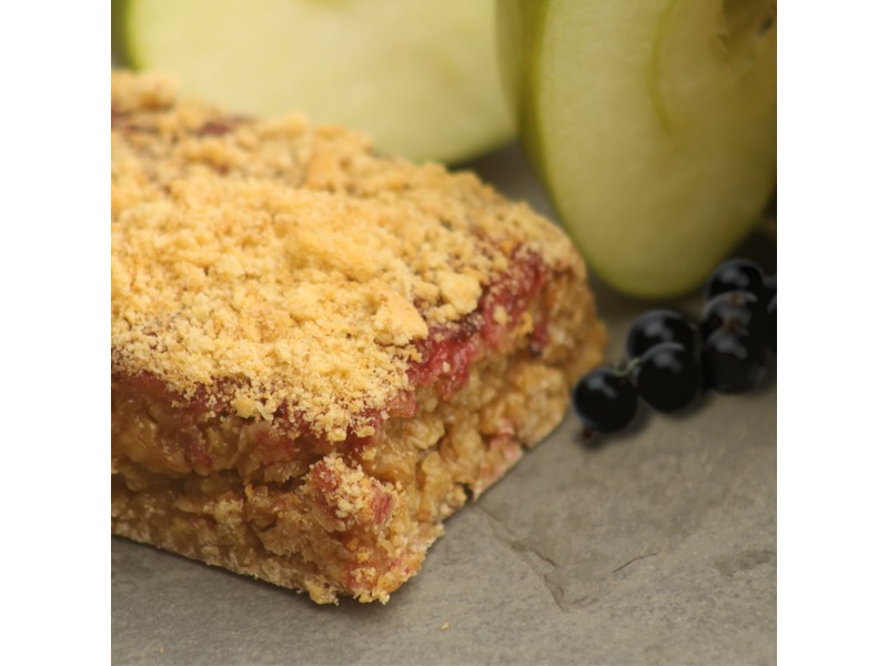Apple crumble flapjack